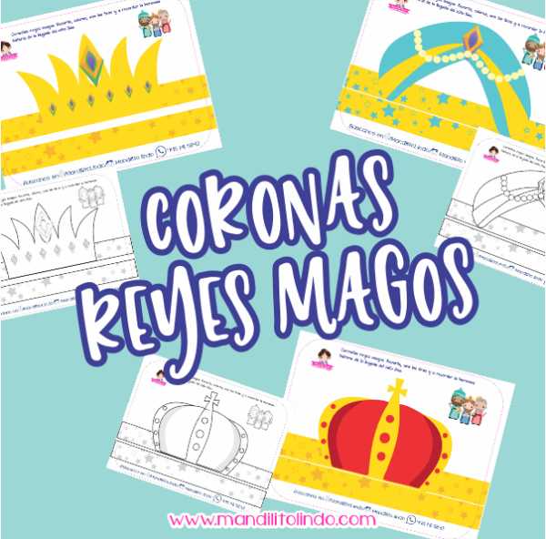 Coronas Reyes Magos Actividad - Mandilito Lindo