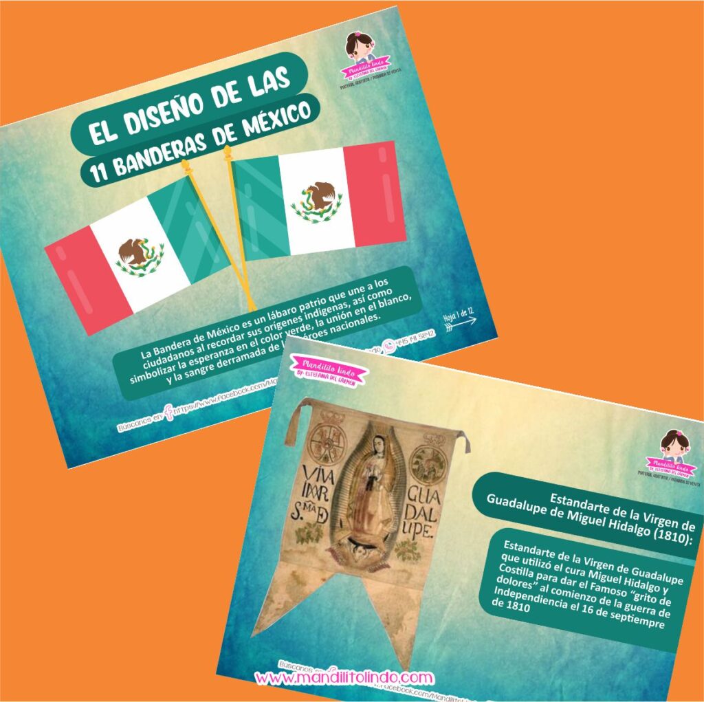 Diseños de las Banderas de México - Mandilito Lindo
