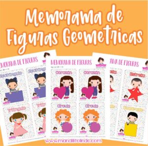 Memorama de figuras geométricas - Mandilito Lindo