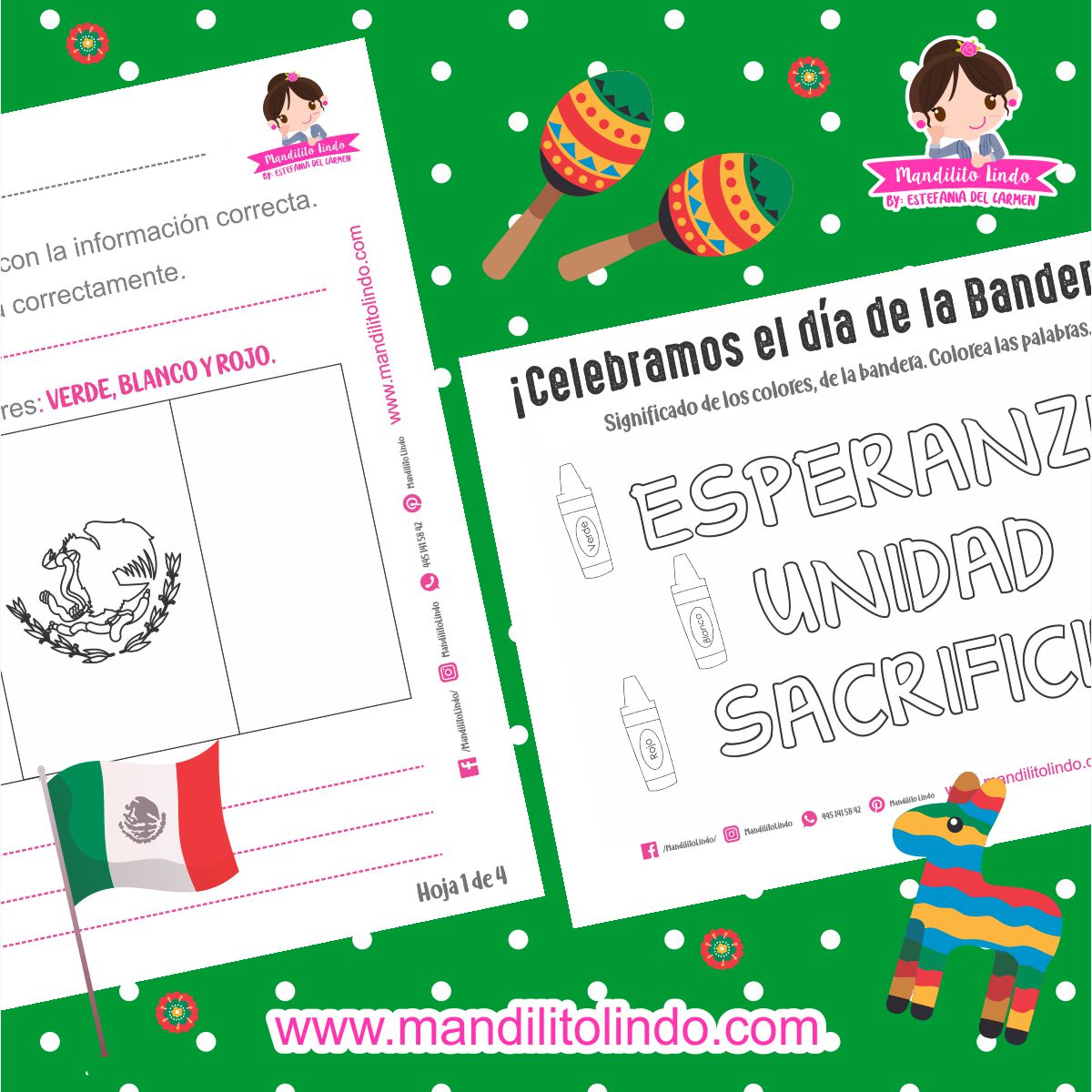 Actividades día de la bandera - Mandilito Lindo